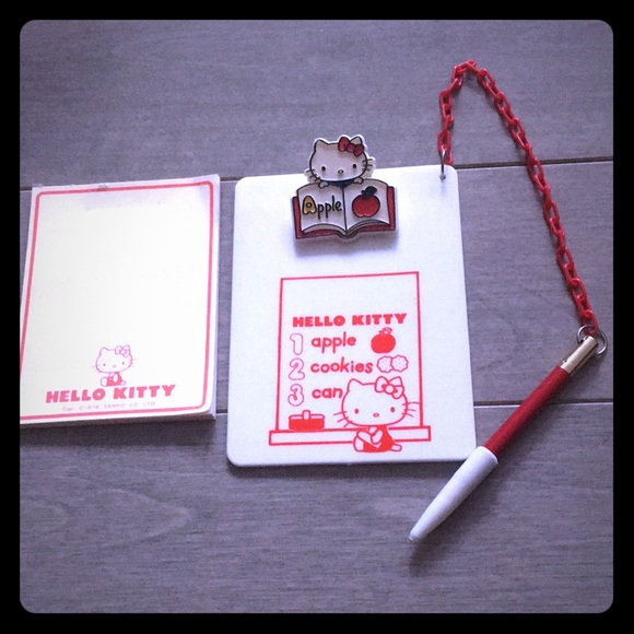 Sanrio | Other | Vintage 976 Sanrio Hello Kitty Mini Clipboard | Poshmark
